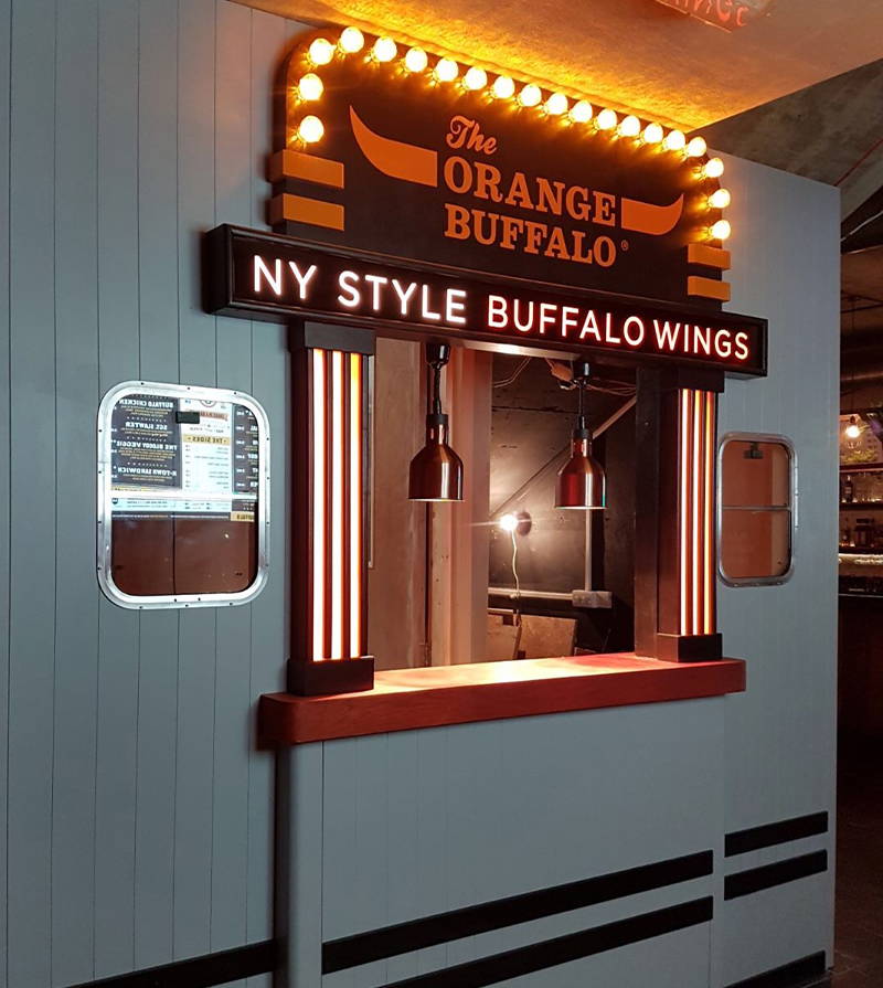 Hoxton Bar Restaurant Kitchen Facade - KBI Commercial and Residential